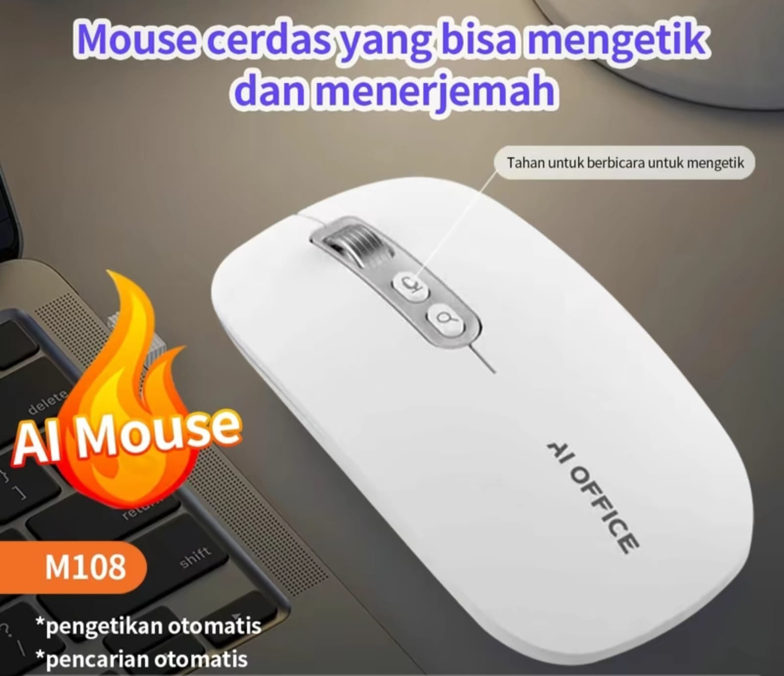 Mouse Cerdas MICLINK M108: Menerjemahkan Suara Tanpa Mengetik - MulaMula